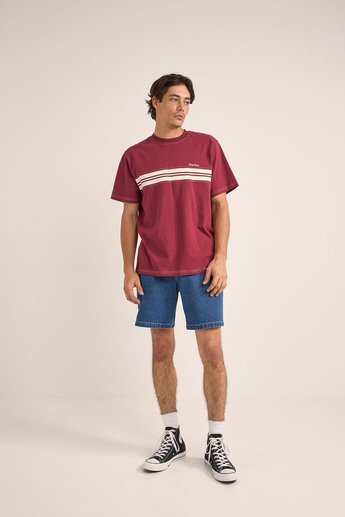 Rhythm Mens Shirt Vintage Panel